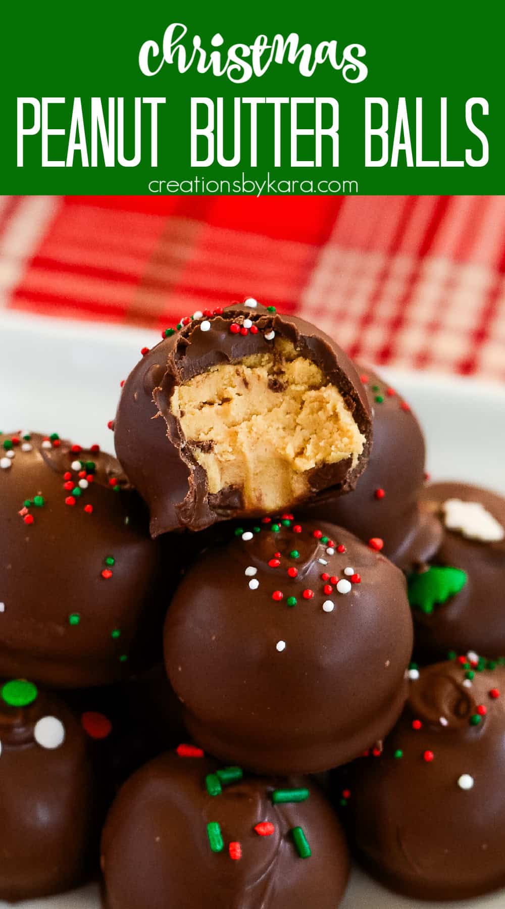 Peanut Butter Balls (Christmas Recipe) - Creations by Kara