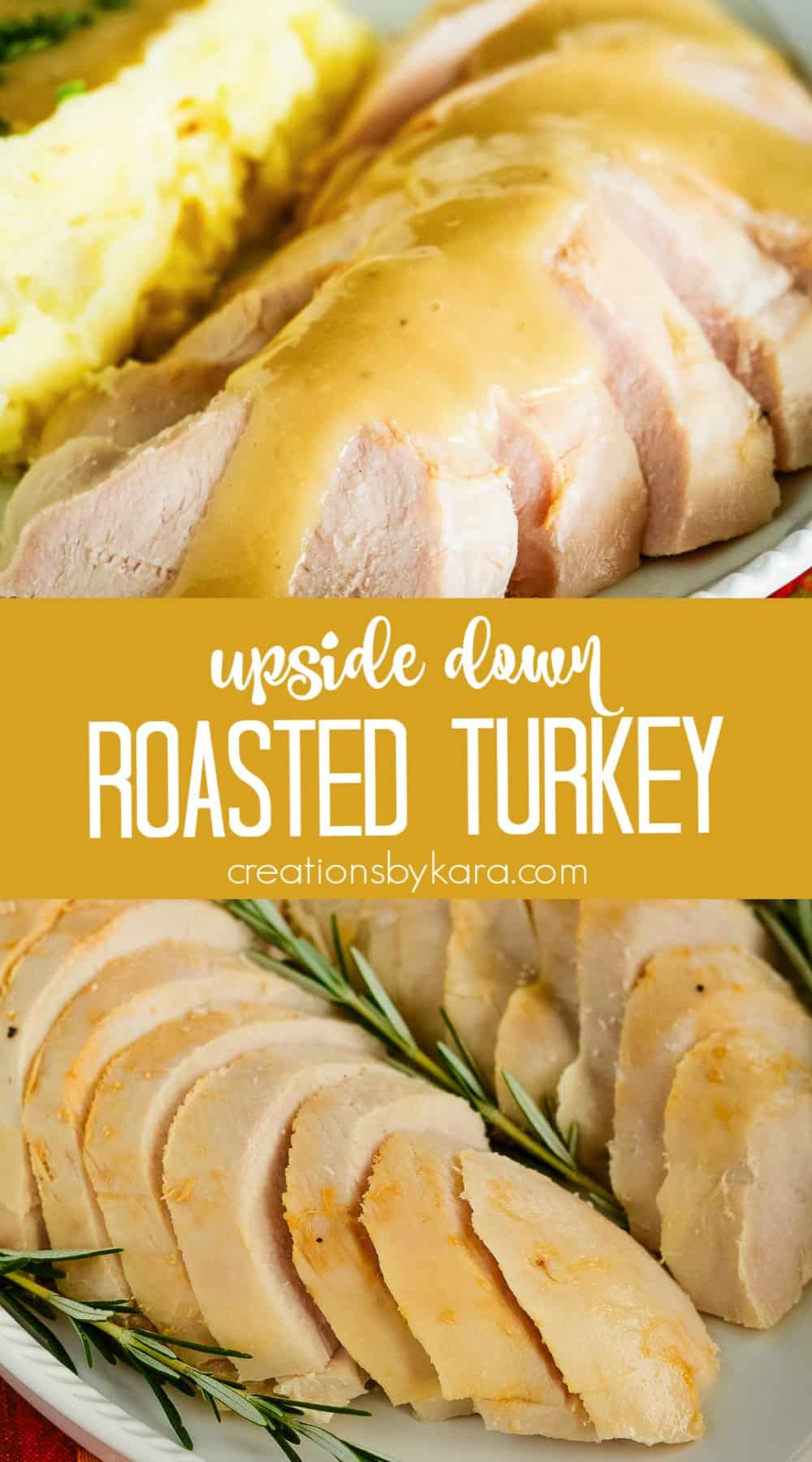 Roasting Turkey Upside Down (Recipe Included) - Creations by Kara