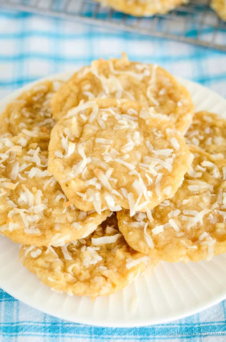 Recipe for Chewy Coconut Cookies - Creations by Kara