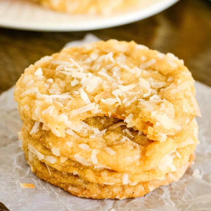 Recipe for Chewy Coconut Cookies - Creations by Kara