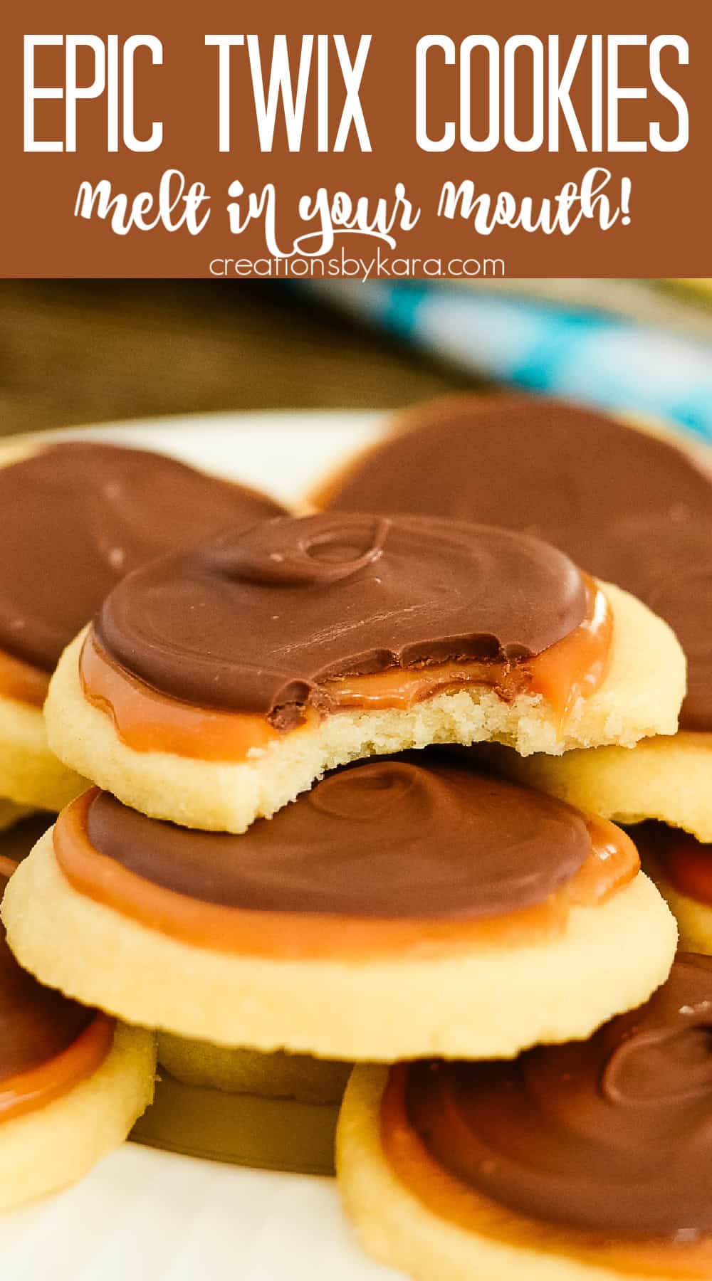 Homemade Twix Cookie Recipe - Creations by Kara
