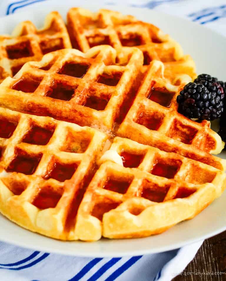 American Waffle Recipe with Buttermilk - Creations by Kara