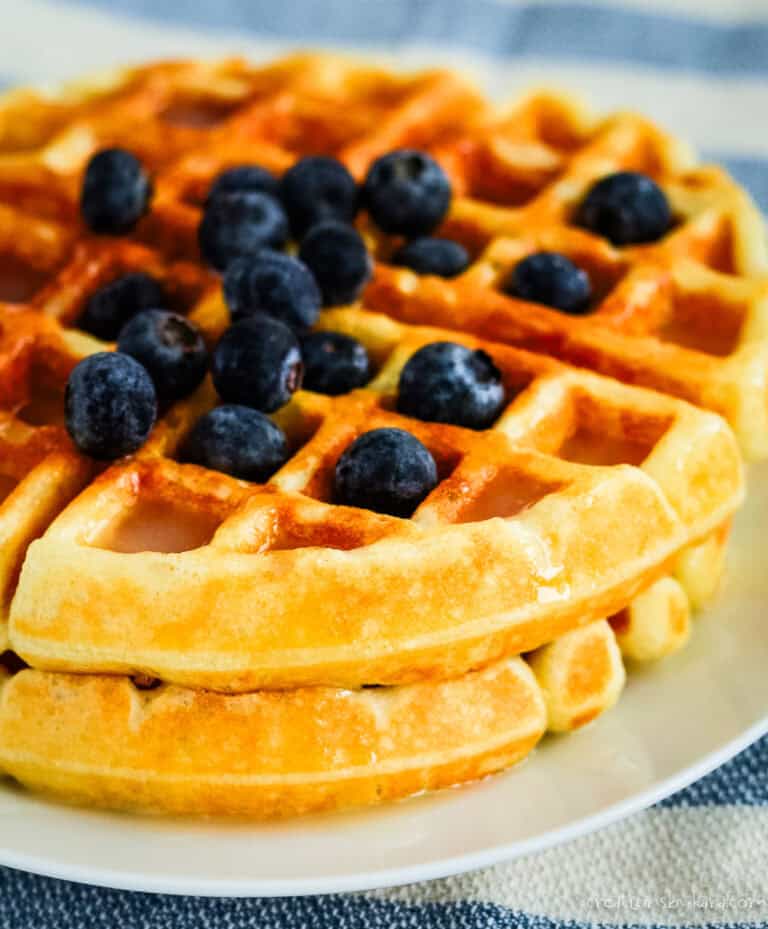 American Waffle Recipe with Buttermilk - Creations by Kara