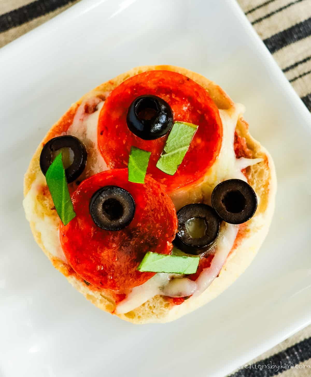 The Best English Muffin Pizza Recipe - Creations by Kara