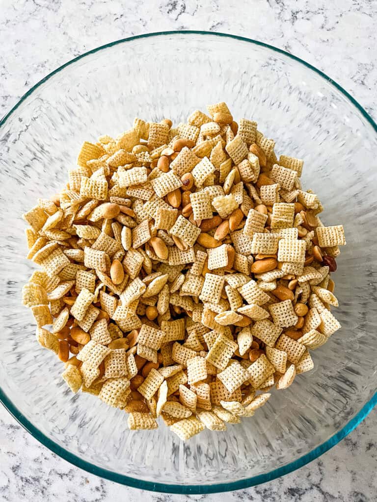 Homemade Payday Bars Recipe with Chex - Creations by Kara