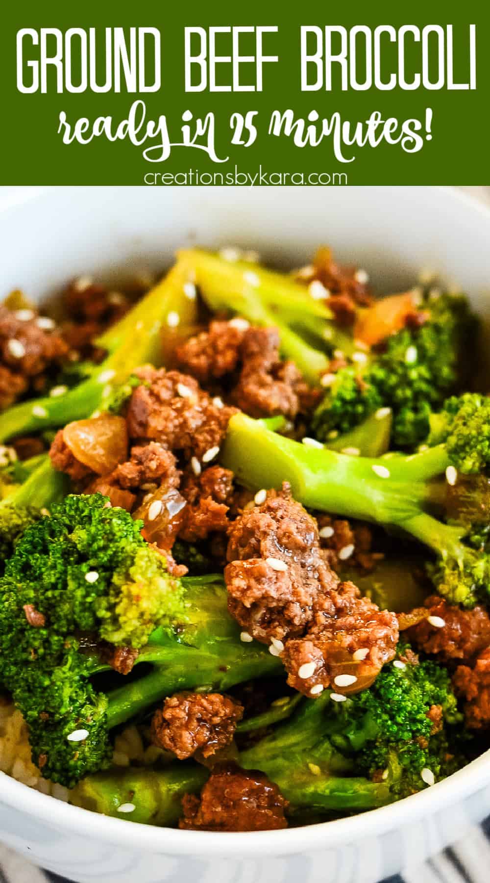 Easy Ground Beef and Broccoli Recipe - Creations by Kara