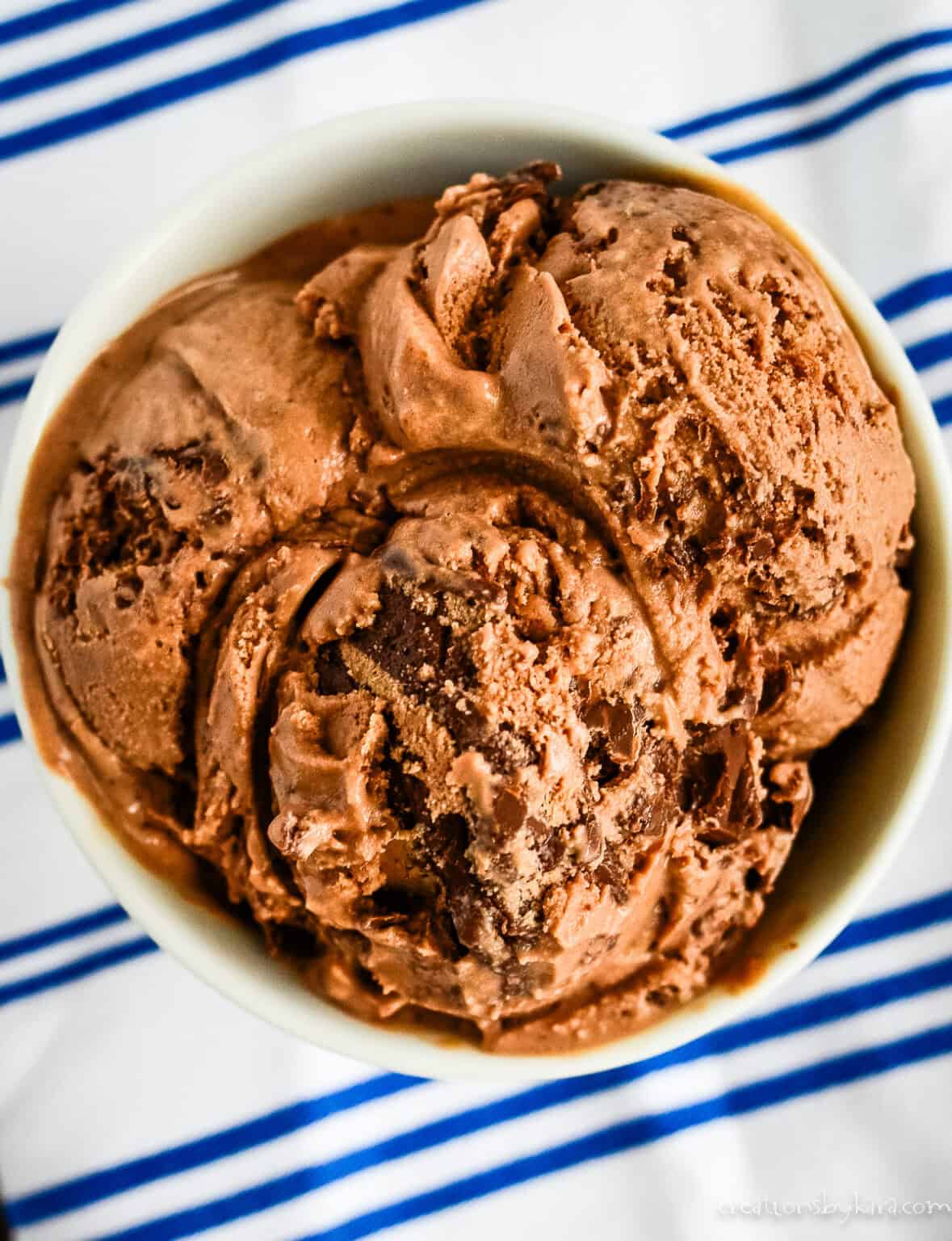 Homemade Nutella Ice Cream Recipe - Creations by Kara