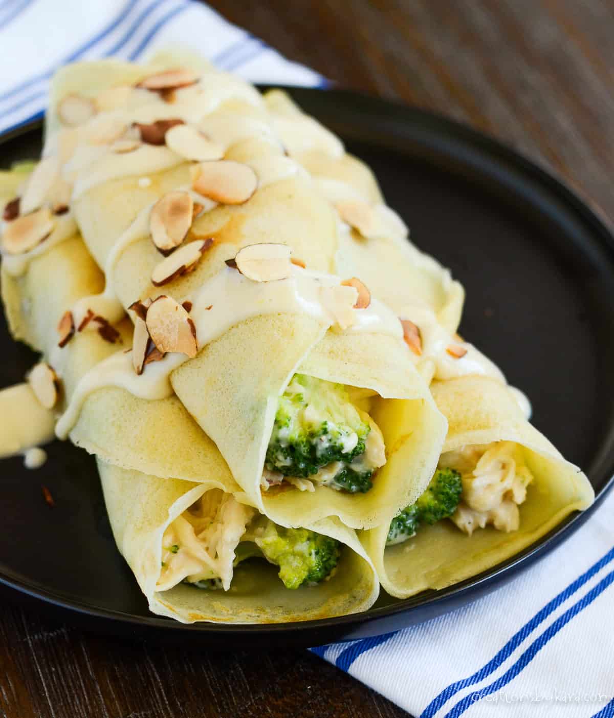 Chicken Crepes with Broccoli Recipe - Creations by Kara