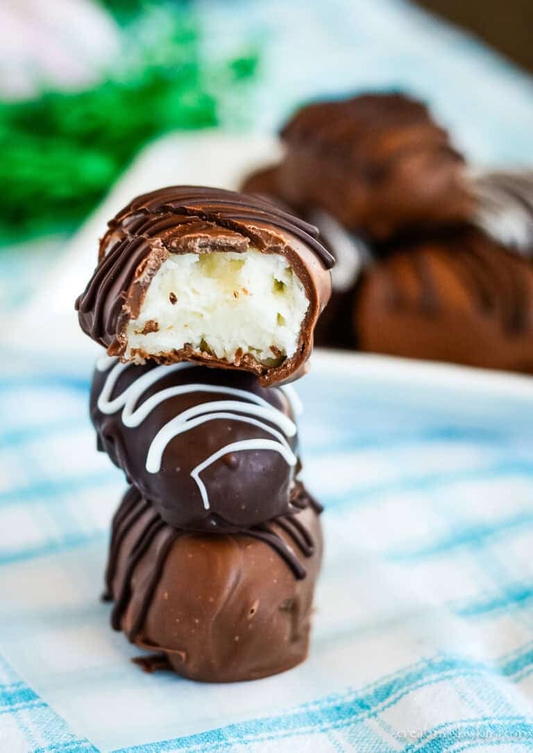 Chocolate Covered Coconut Easter Egg Recipe - Creations by Kara